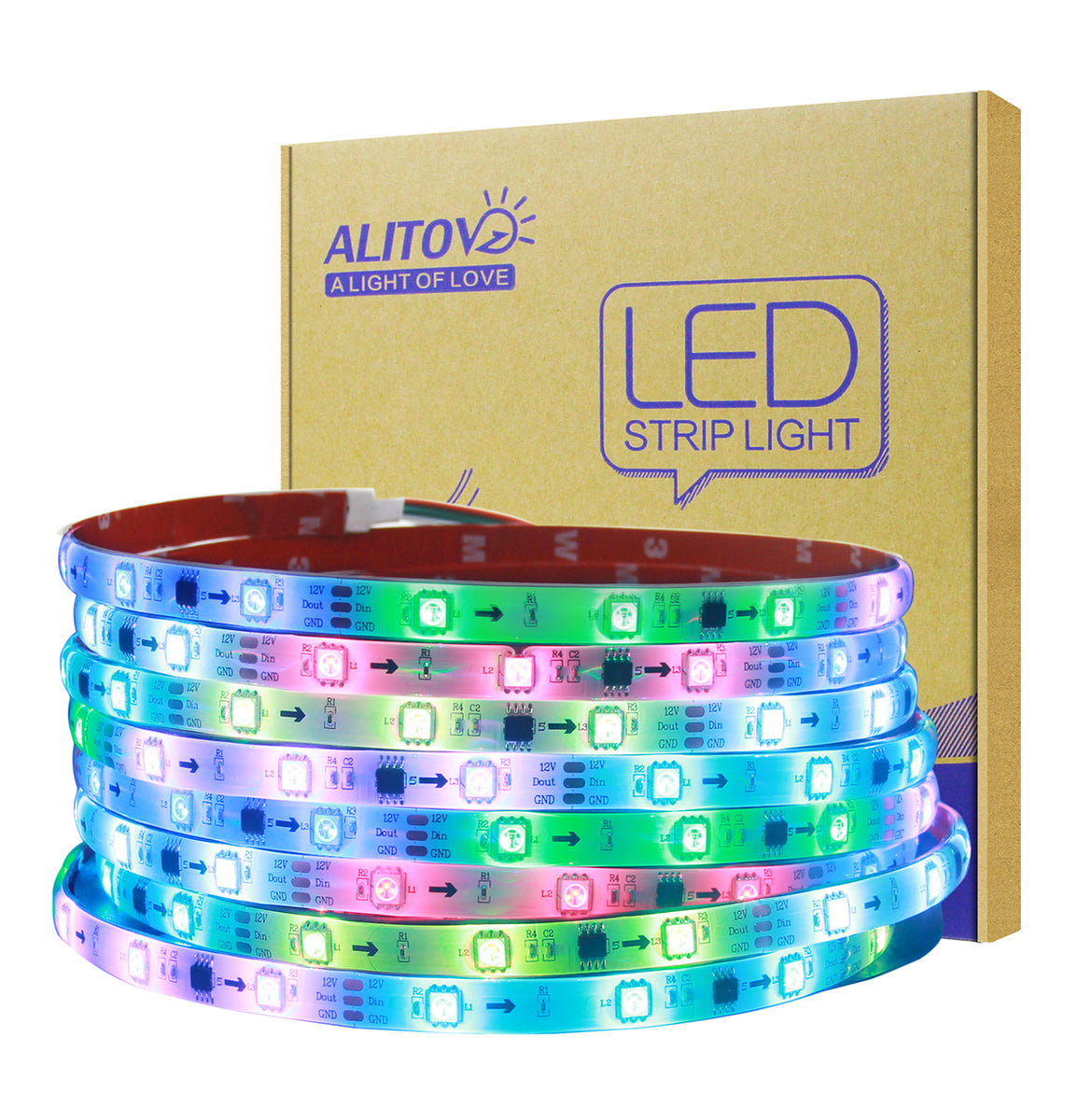 WS2811 LED Strip – ALITOVE-Add Vivid Color to Life